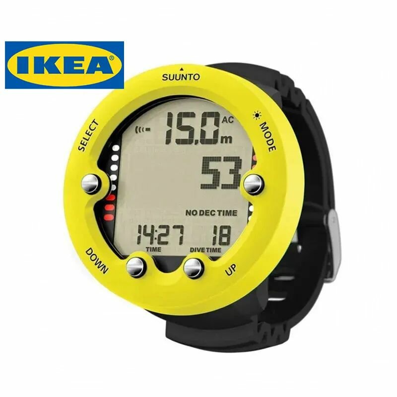 Компьютер для дайвинга Scuba Air с функцией высококислородного и бескислородного дайвинга