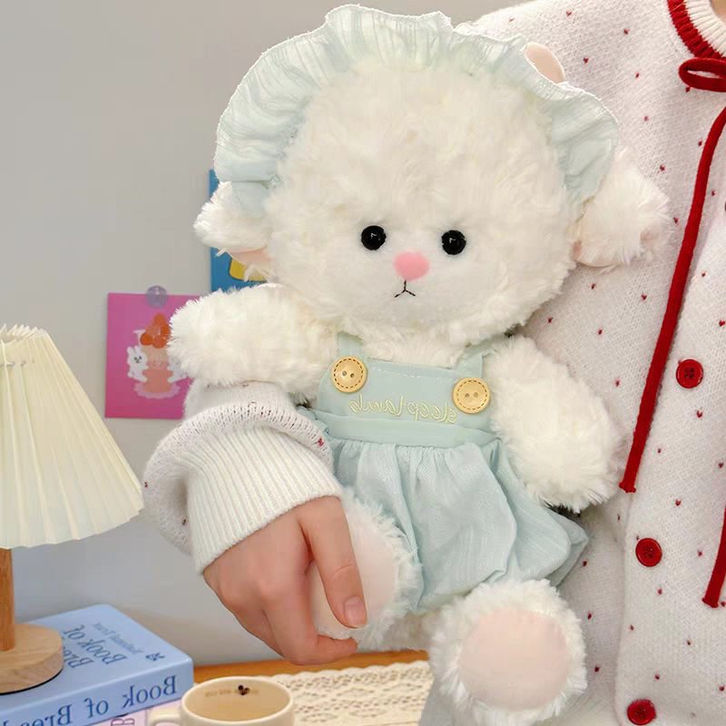 Милая плюшевая игрушка-овечка, кукла-подушка для сна, плюшевая игрушка-овечка для девочек, подарок на день рождения