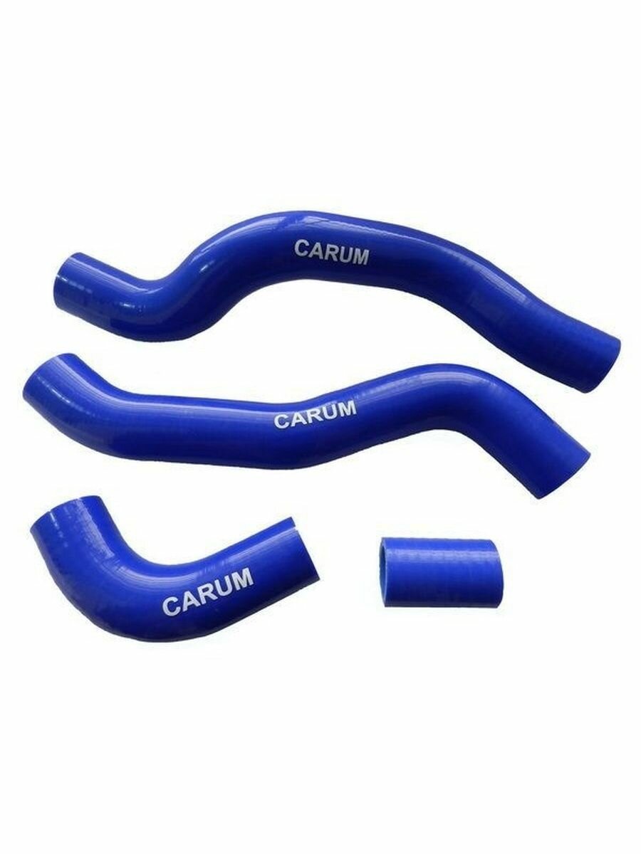 Комплект патрубков радиатора В-2113, 2114, 2115 инжектор (4 шт, силикон) 21082-1303000 Carum