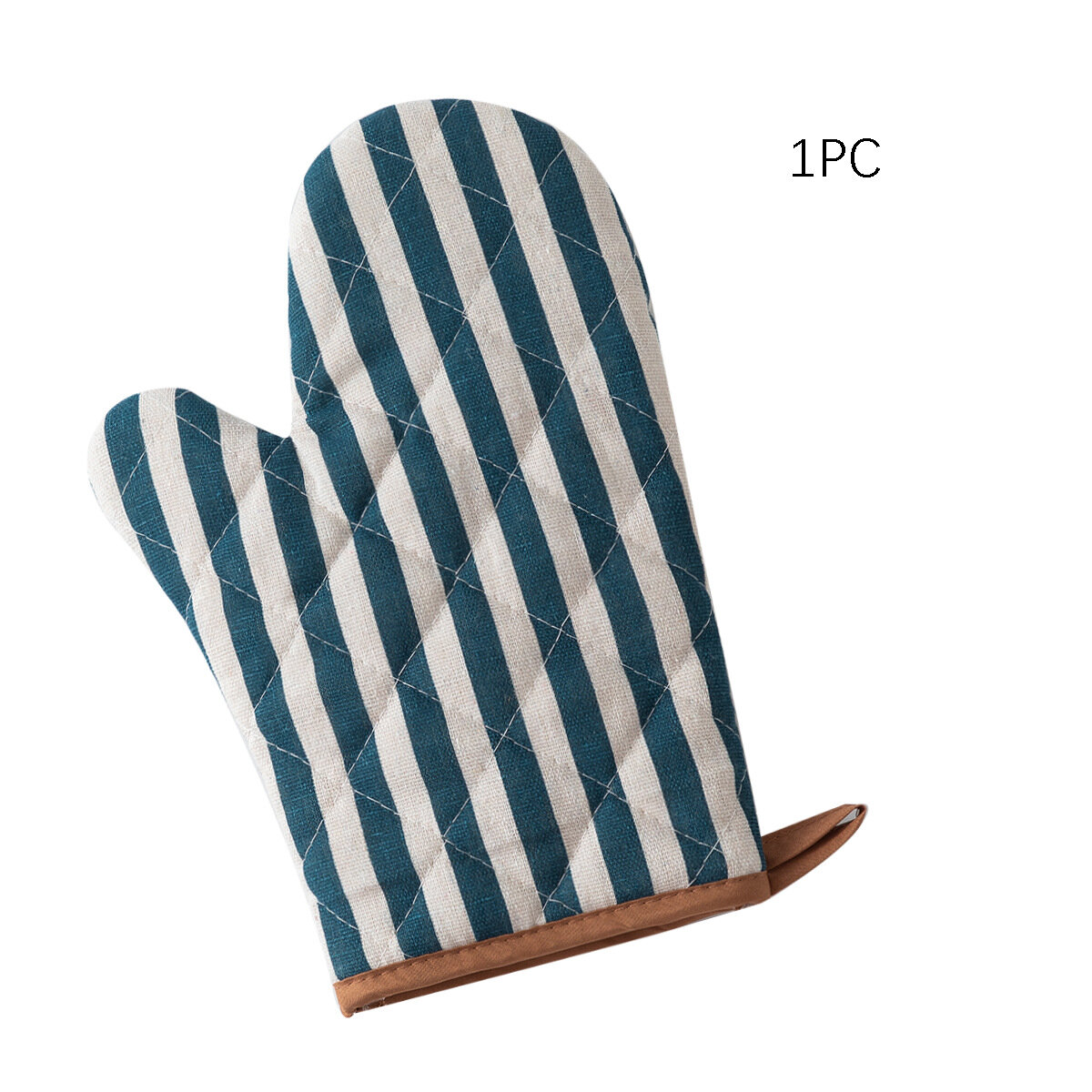 Домашние кухонные утолщенные прихватки, стеганые клетчатые термоизоляционные перчатки, устойчивые к высоким температурам, хлопковые льняные перчатки для микроволновки