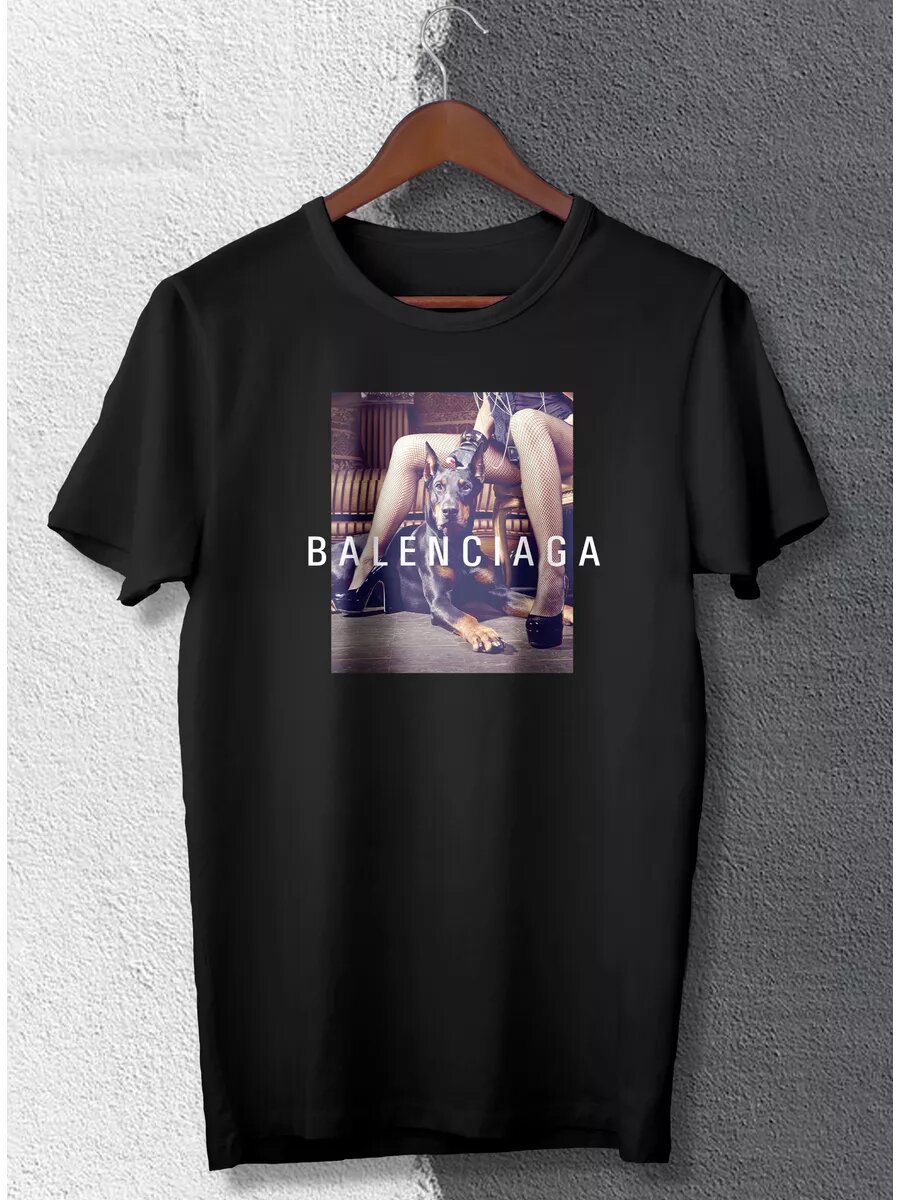 Футболка с принтом Balenciagа
