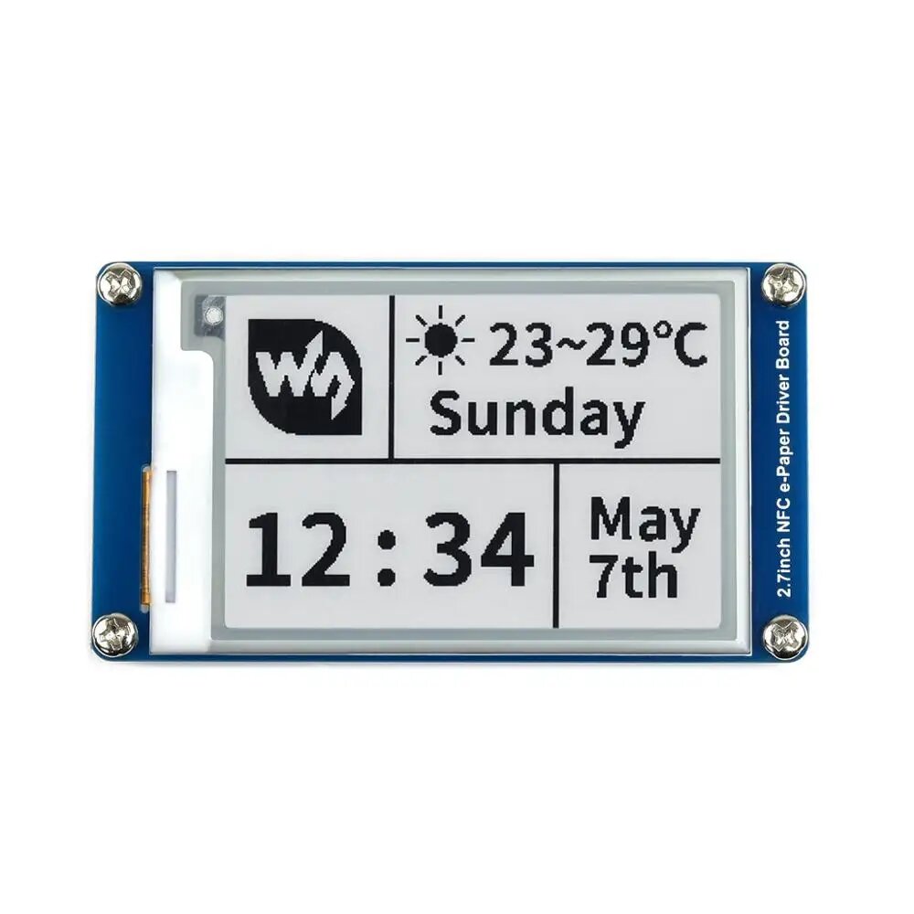 Waveshare NFC E paper E ink Display 2.7 дюйма