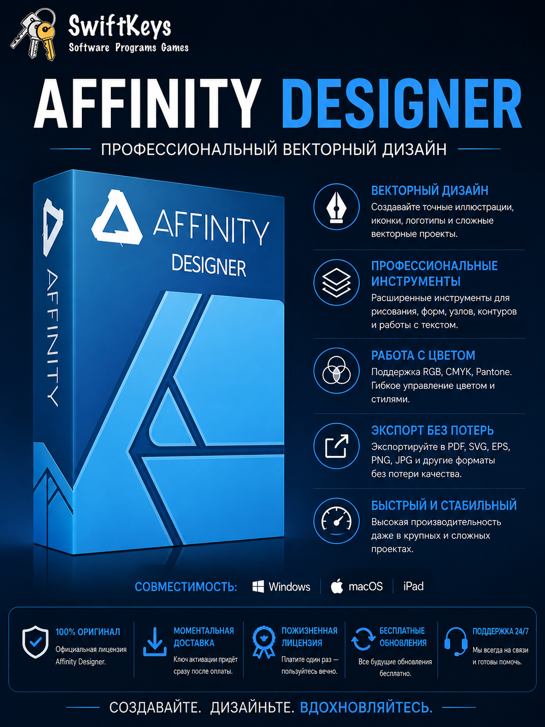 Affinity Designer 1.10.6 || Бессрочная лицензия || Windows/Mac
