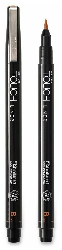 Ручка капиллярная брашпен TOUCH Liner Brush коричневый