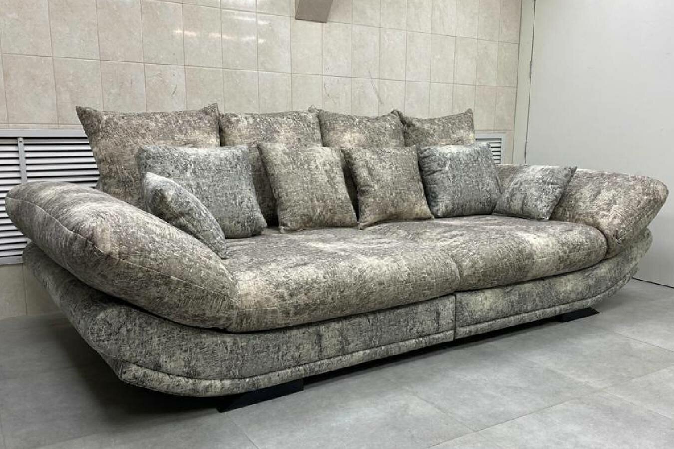 Прямой диван Авиньон Лофт Искусственная замша, 290х145х88 см