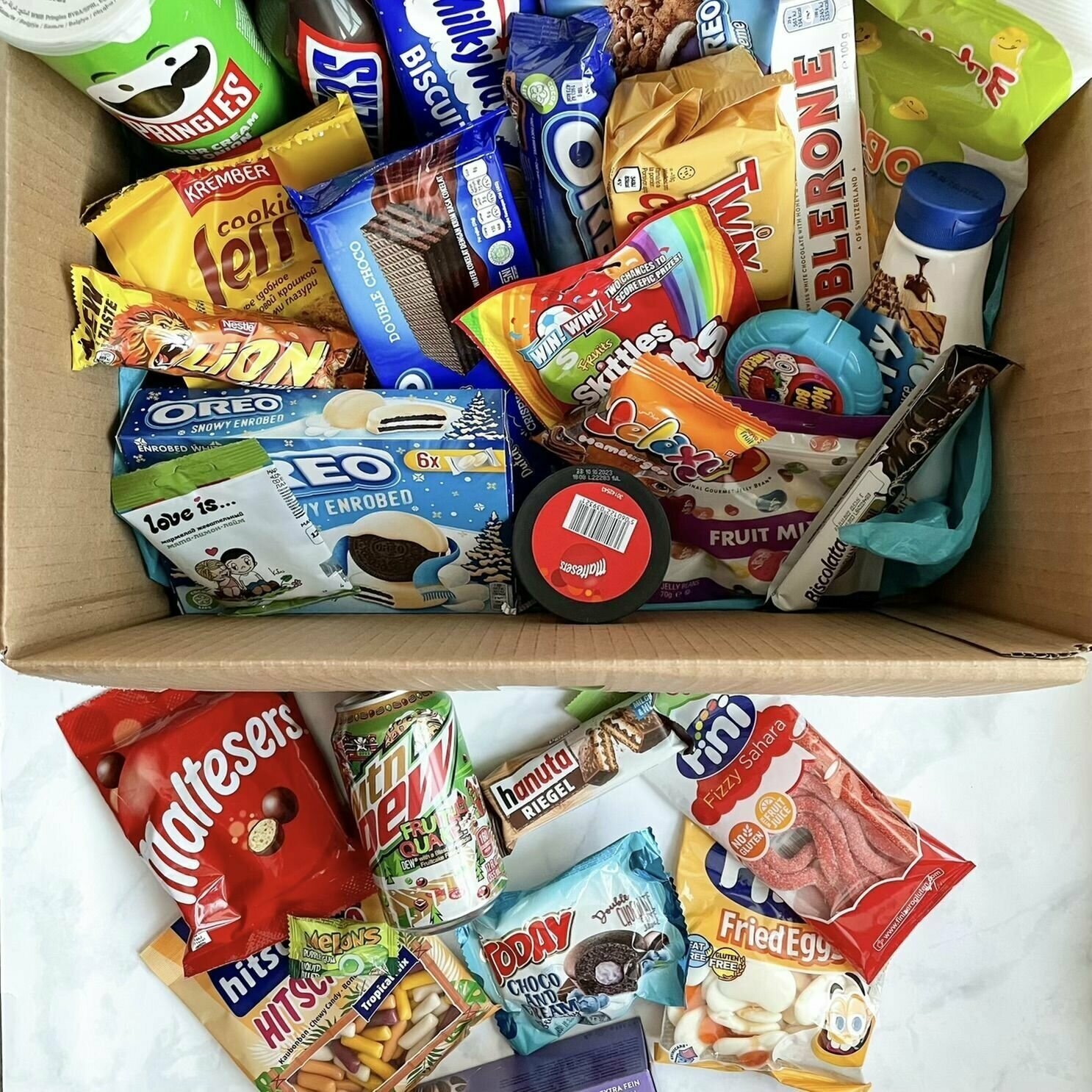 Сюрприз - рандом бокс с европейскими, азиатскими сладостями!