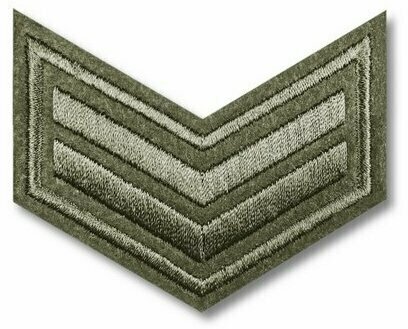 Нашивка Курсовка полевая, 2 курс. Без липучки. Размер 60x45 мм по вышивке.