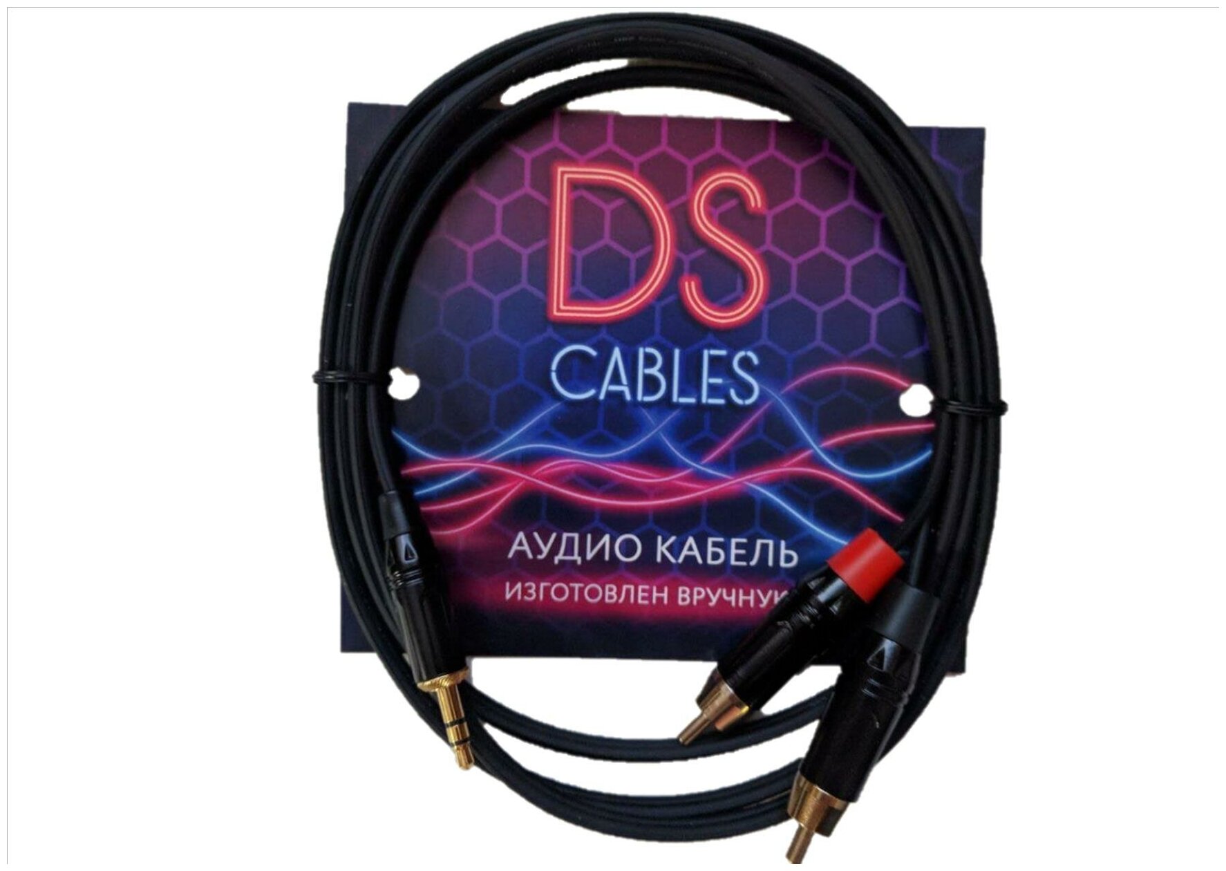 DS-кабель MRC1,5 кабель miniJack (3.5 mm)-2 RCA, длина 1,5 м.
