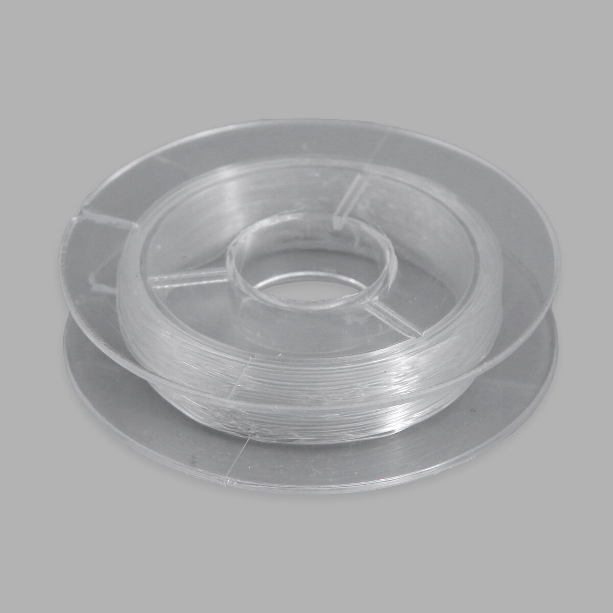 Нить силиконовая плоская 0,4 мм, Astra&Craft, бобина 10 м (прозрачный)