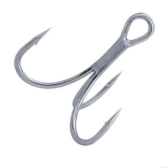 Крючок тройной BKK Fangs 63-UA #1/0 (6шт)