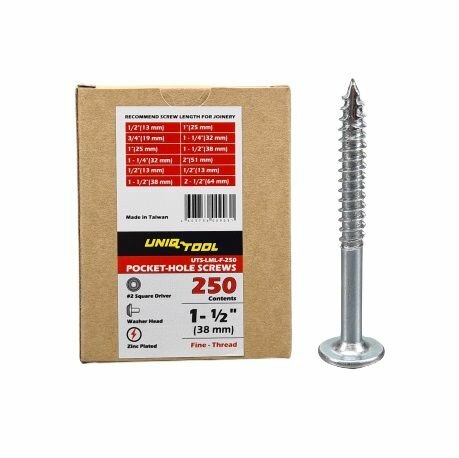 Саморезы UT оцинков. MAXI-LOC 1-1/2" (38мм) (шаг 1мм) упак. 250шт. Uniqtool UTS-LML-F-250