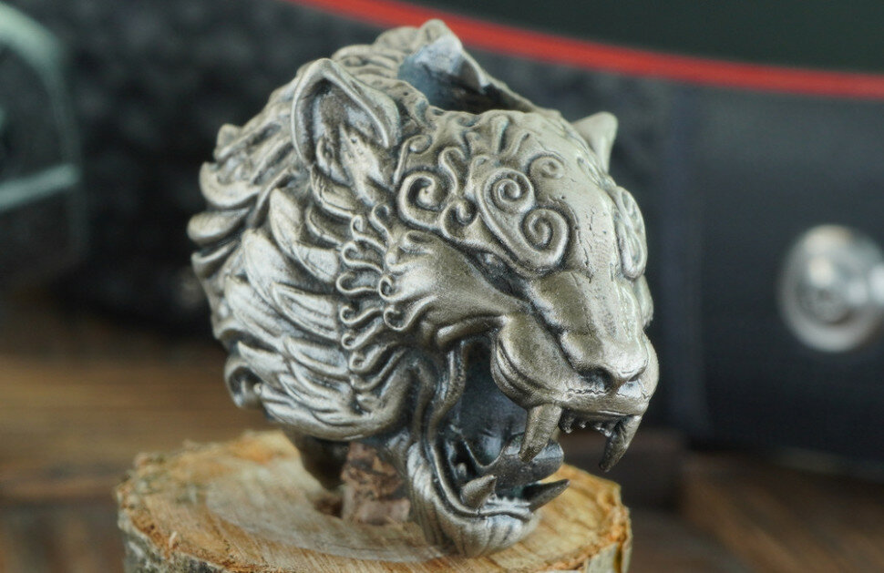 Бусина "Пантера" (Нейзильбер, латунь, бронза)