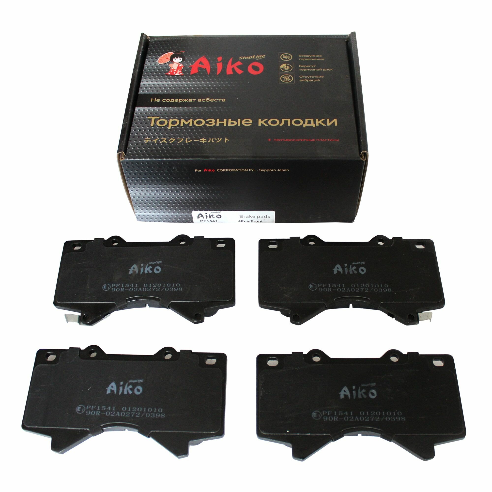 Тормозные колодки передние Aiko PF1541 TOYOTA LC 200 2007-2010 OEM 0446502440