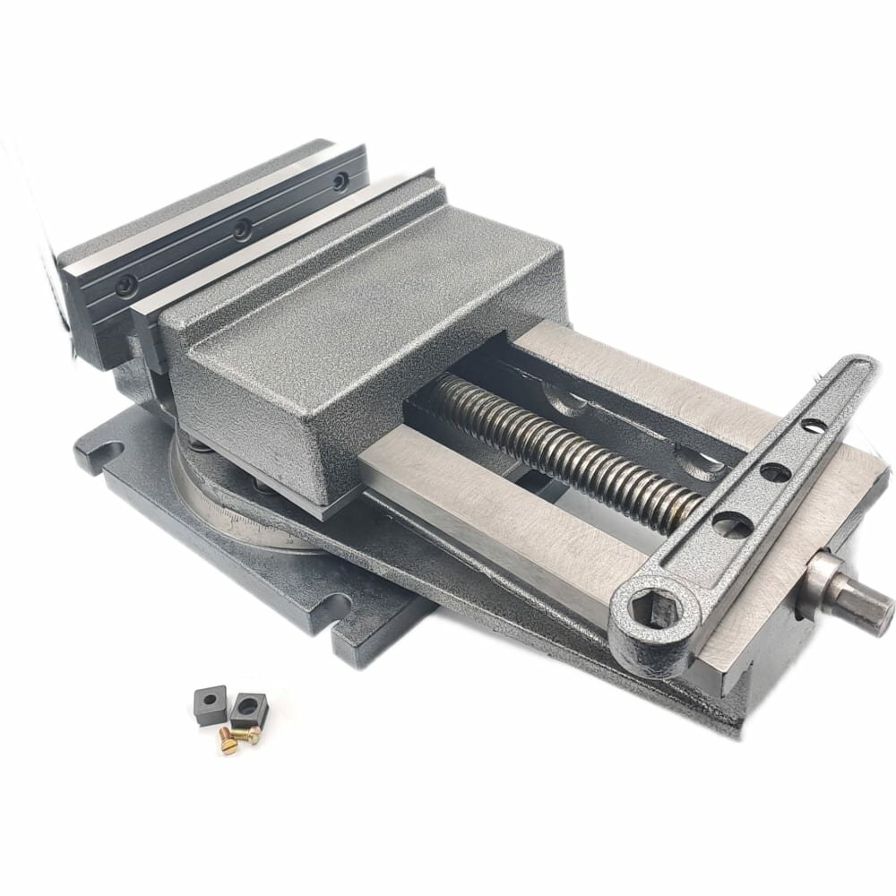 Станочные тиски TORNERI с открытым винтом поворотные L губок 250 мм, серия QB250 045770