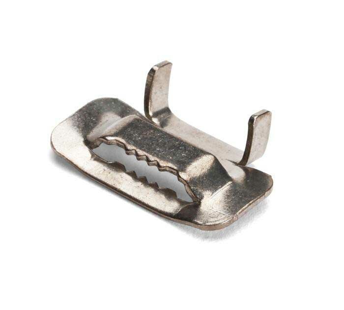 Бугели БМ (304) из нержавеющей стали, 20 мм {73383} (100 шт/упак)