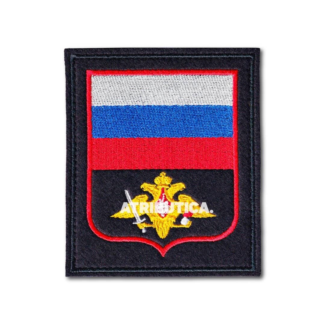 Нашивка ( Шеврон ) На Рукав Сухопутные Войска ВС РФ Приказ №769 Черная Стандарт (Черный / Пришивной)