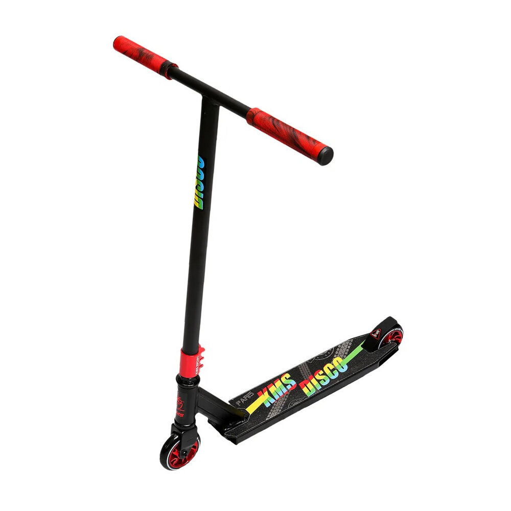 Самокат трюковый KMS Sport, 100 мм, до 120 кг. Прямой руль, красный Оригинал