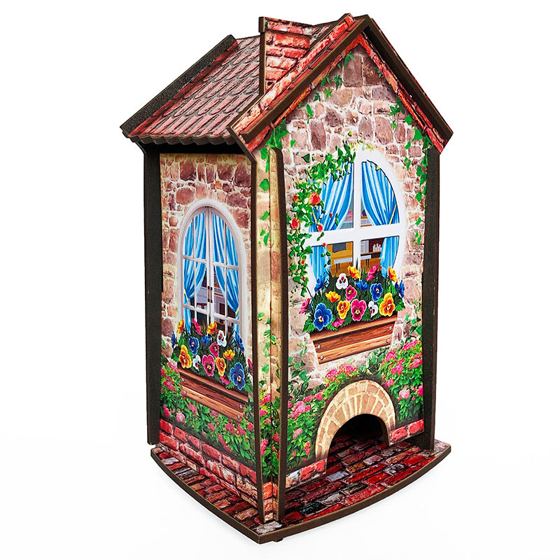 Шкатулка для чайных пакетиков "Чайный Домик" 10,5*18,5*9