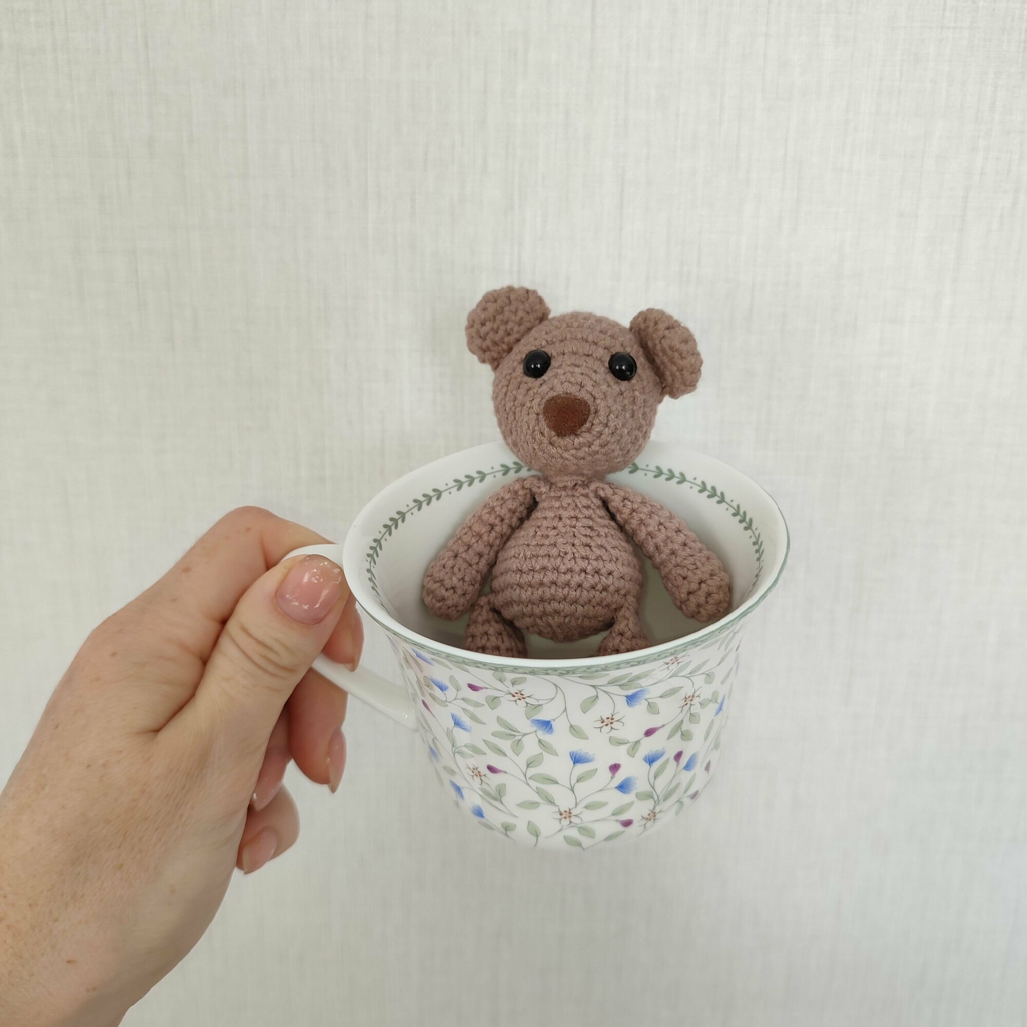 Мишка амигуруми хлопковый