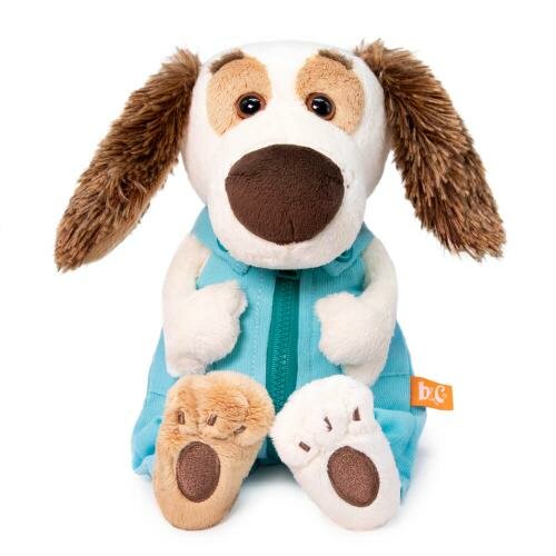 Мягкая Игрушка BudiBasa Пес Бартоломей BABY в вельветовом комбинезоне (20см) BartB-021, (ООО "МПП"