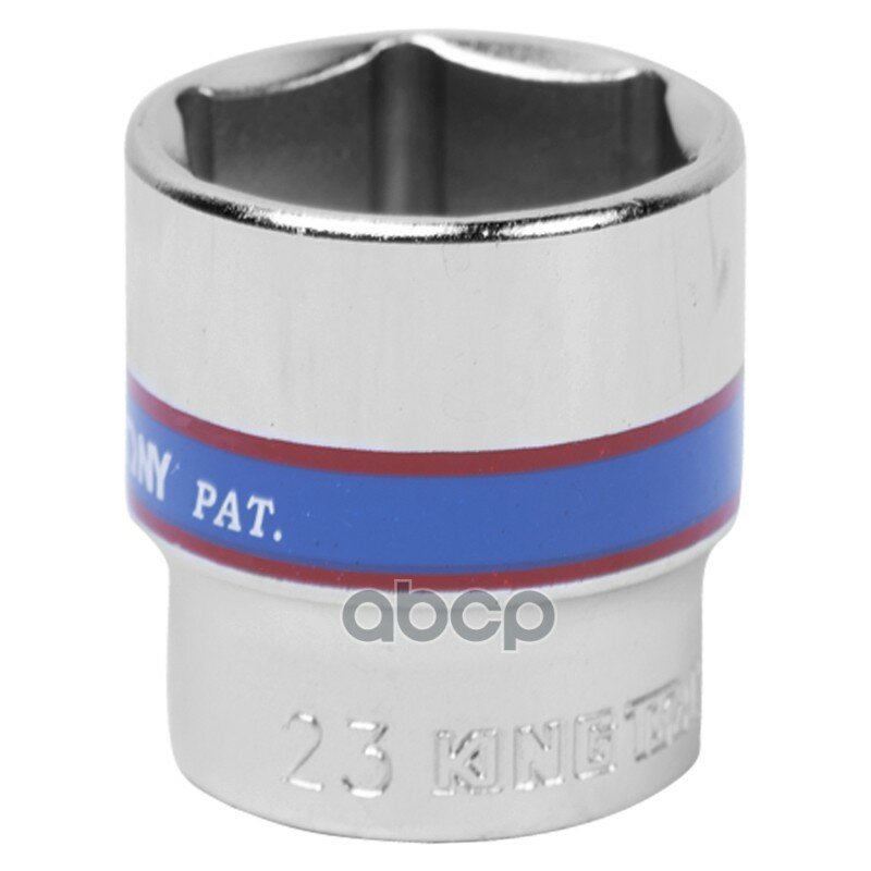 Головка торцевая стандартная шестигранная 3/8" 23мм KING TONY арт. 333523M