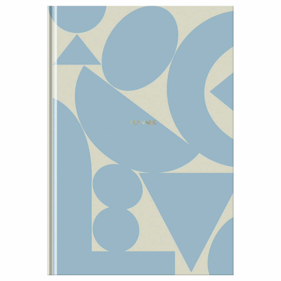 Ежедневник недатированный А5, 160л, 7БЦ BG "Простые формы", матовая ламинация, тиснение фольгой, 358202