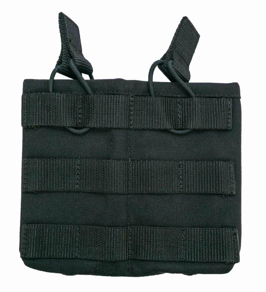Подсумок под страйкбольные магазины Strike без клапана, черный кордура