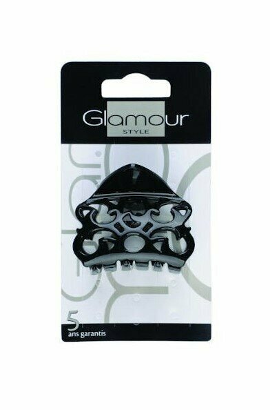 Inter-Vion Заколка для волос Glamour Paris, Черная, 1 шт
