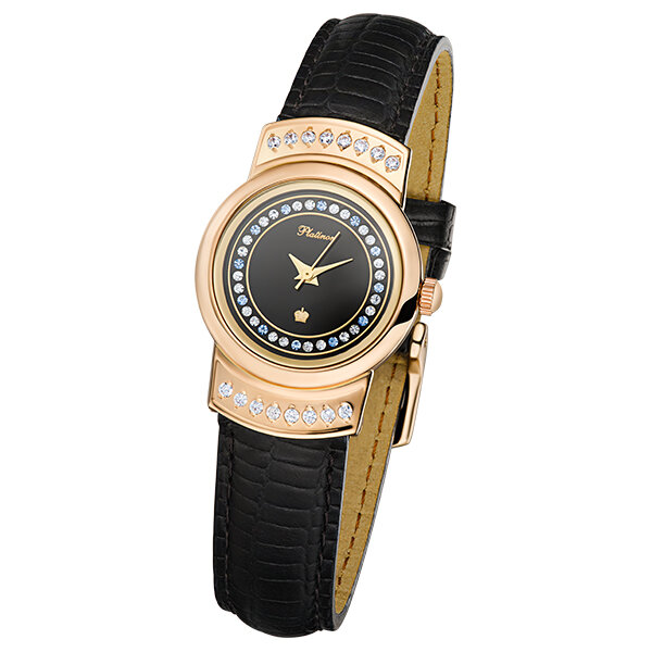 Наручные часы, золото, фианит