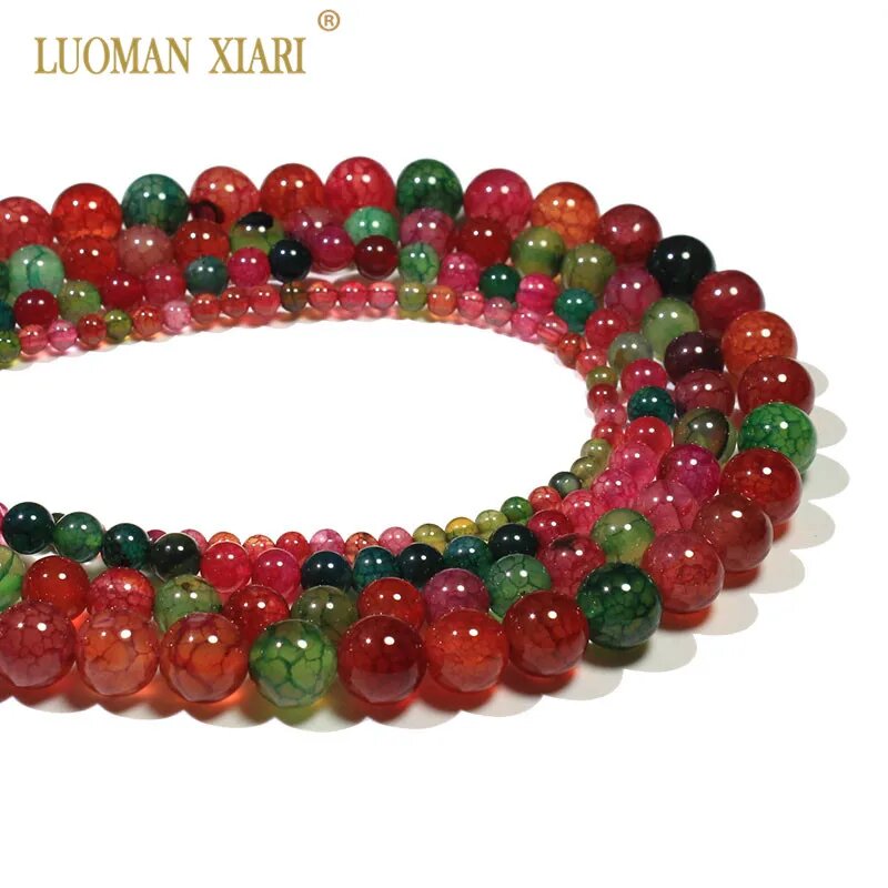 Бусины из агата 8 мм, 46 шт. LUOMAN XIARI