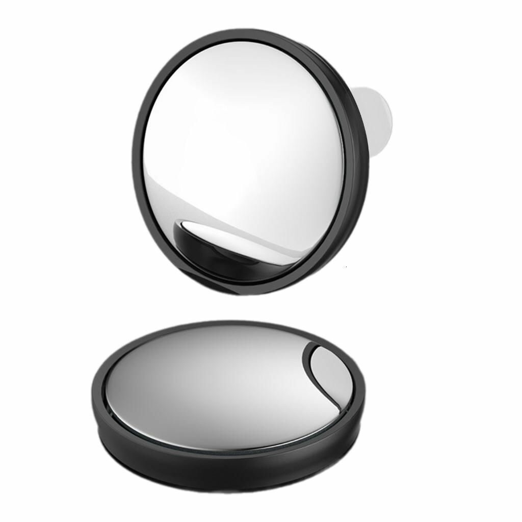 Зеркало заднего вида, Автомобильная присоска заднего хода, вспомогательное маленькое круглое зеркало тонкого сечения-черный