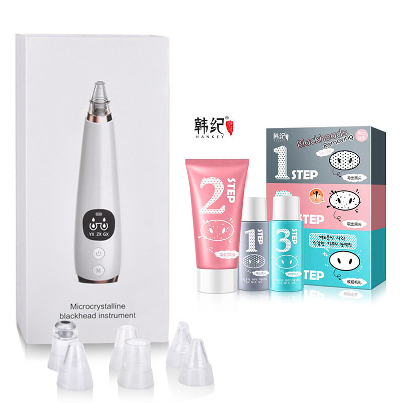 Электрический удалитель черных точек, устройство для лечения акне, очиститель пор для сухой и жирной кожи, универсальный удалитель черных точек