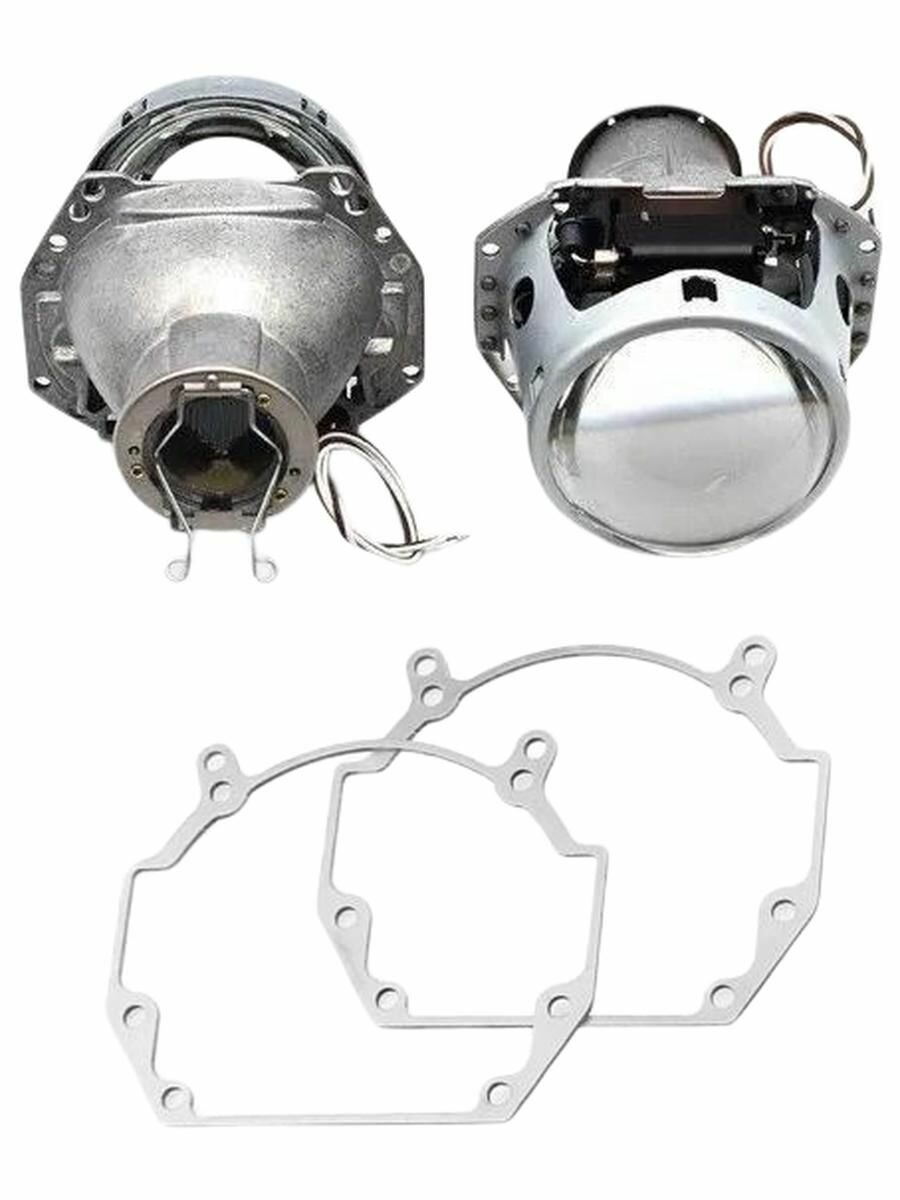 Комплект для замены линз на Audi A4 B6 2000-2006 / линзы H7 с рамками для Ауди А4 Б6