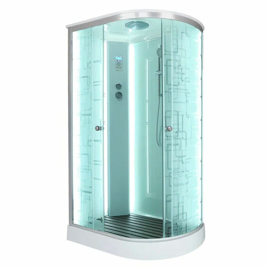 Душевая кабина DTO 110х80 EM1511LLED левая