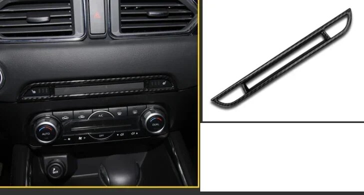 Для Mazda CX-5 CX5 2017-2021 интерьер из углеродного волокна ABS интерьер Seat heating LHD RHD