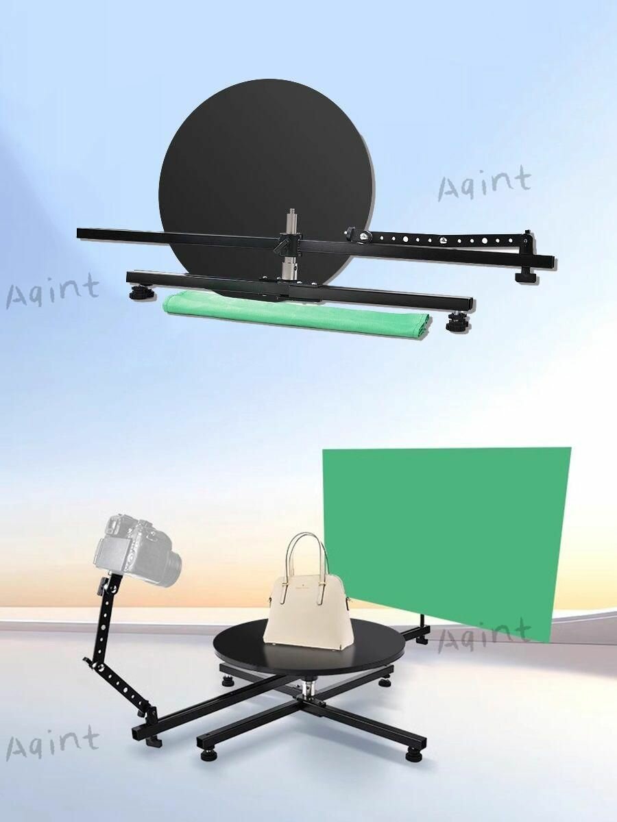 Стол Для Предметной Съемки, Подставка Для Предметной Съемки, Вращающийся Подиум, Черный