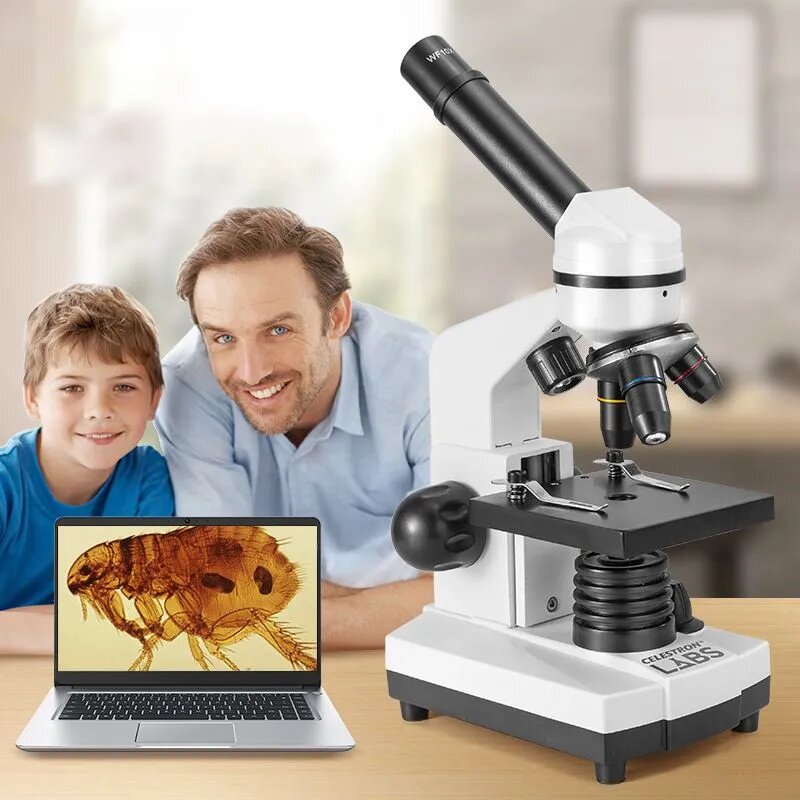Микроскоп Celestron Labs для изучения биологии с увеличением и LED подсветкой