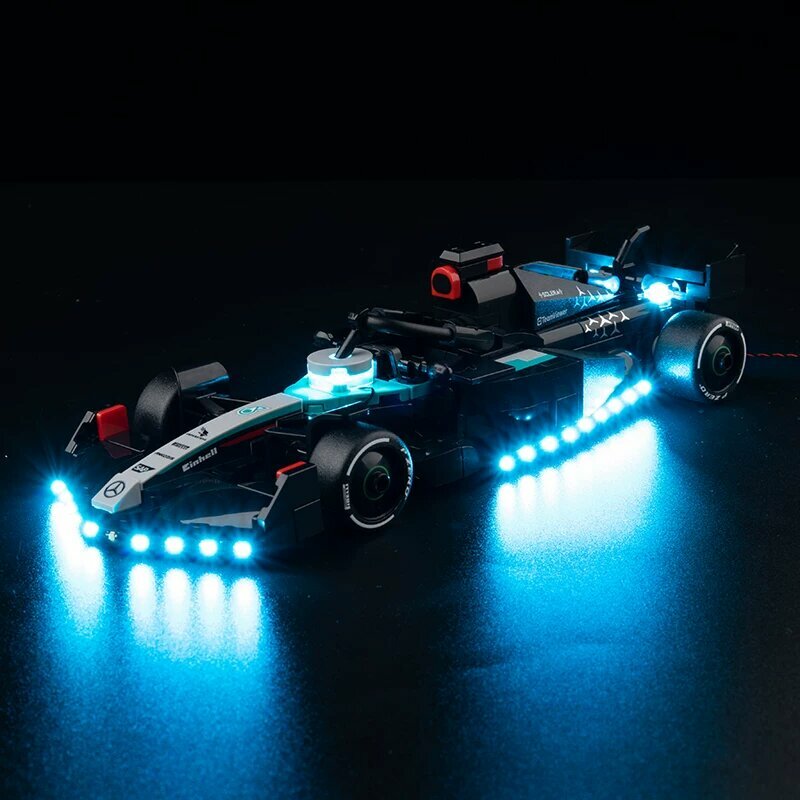 Комплект LEGO F1 гонок с LED-подсветкой для модели Ferrari 77244, классическая редакция, набор для сборки игрушки