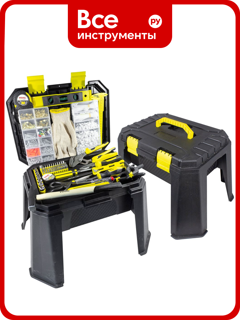 Набор инструментов WMC TOOLS 1200пр, 1/4' WMC-201200(48155), 150 кг, из качественных