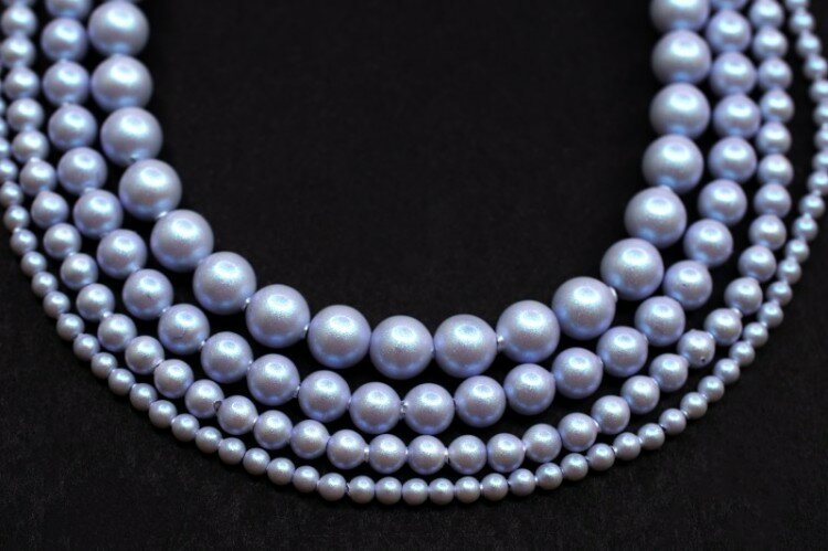 Жемчуг Swarovski 5810 #2026 5мм Crystal Iridescent Dreamy Blue Pearl, 5810-5-2026, 10шт