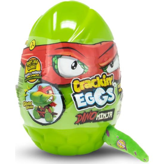 Игрушка-сюрприз Cracking Eggs SK017A1 Ниндзя. Динозавр в яйце звук и движения 22 см
