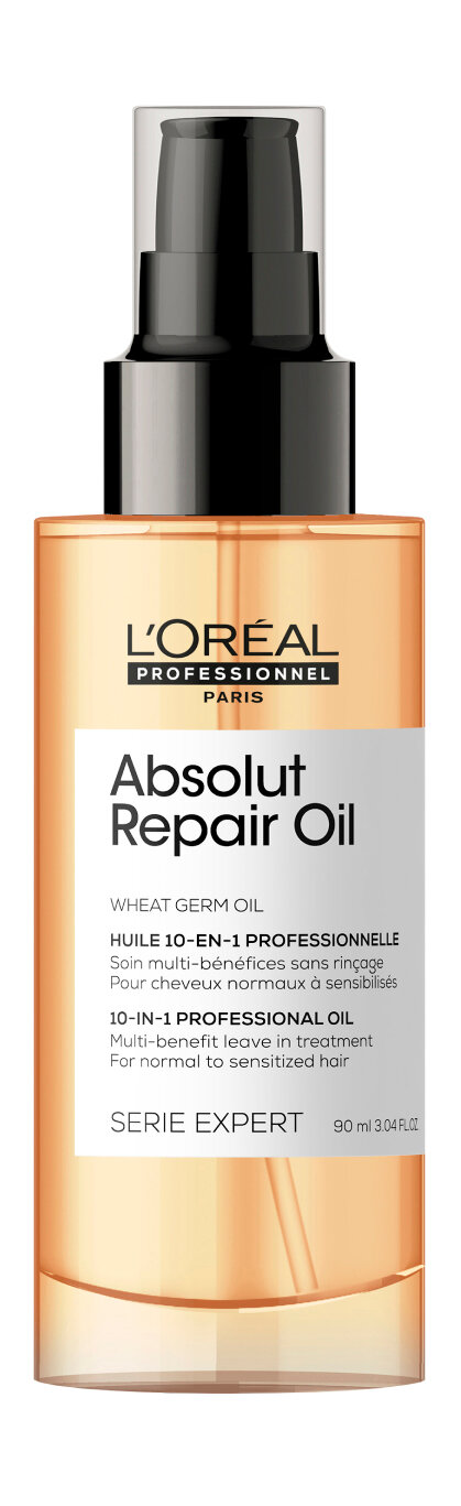 L'OREAL PROFESSIONNEL Absolut Repair Gold Масло многофункциональное для восстановления поврежденных волос 10в1, 90 мл