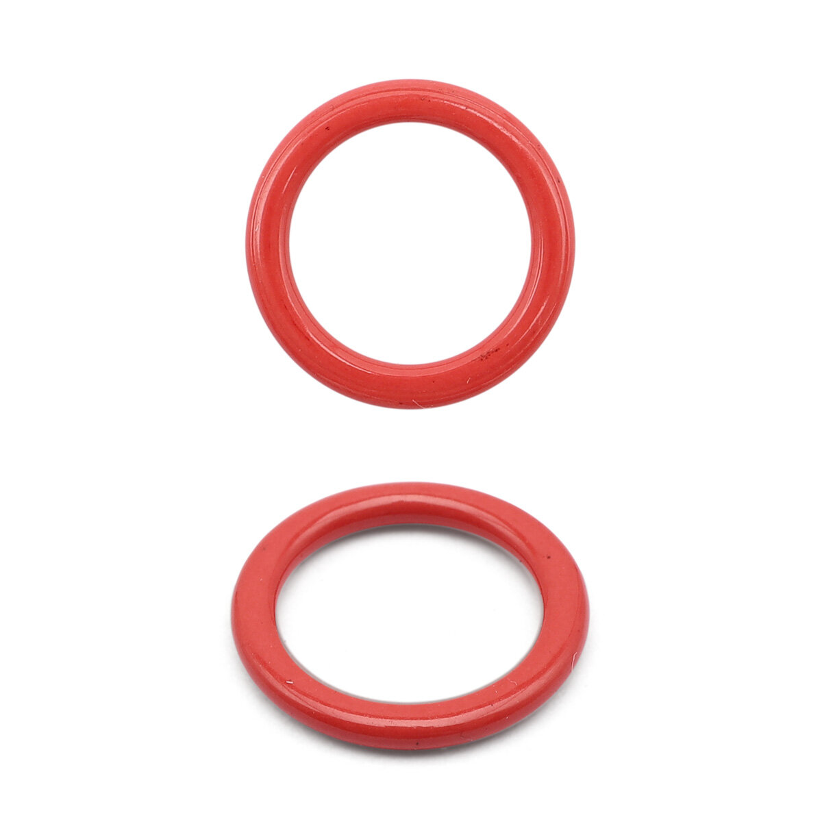 Кольца для бретелей бюстгальтера, 8 мм, 20 шт, металл, эмаль, Айрис (C820 красный)