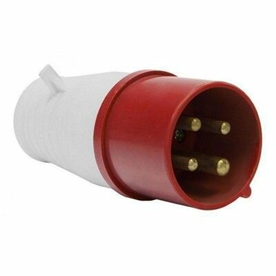 Вилка силовая TS-024 32А 380V 3Р+Е IP44 энергия