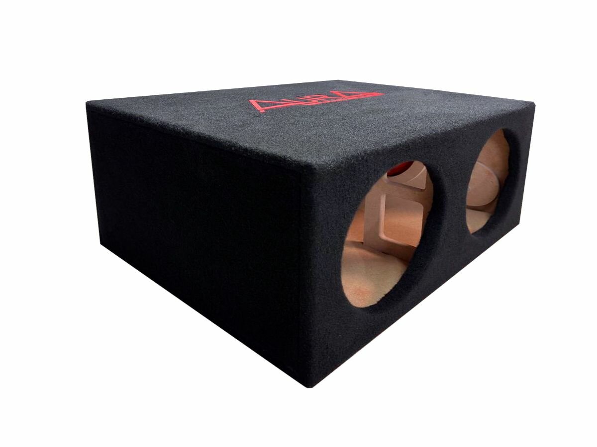 Корпус для двух сабвуферов универсальный 12 дюймов AurA BOX-2X12-115-T200PW