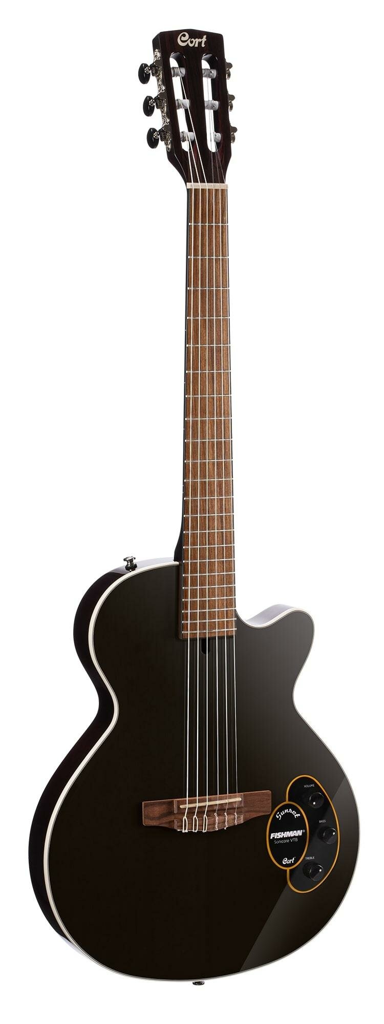 Электро-классическая гитара Cort Sunset-Nylectric-BK-WBAG (чехол в комплекте)