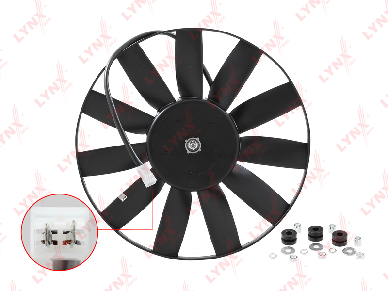LYNXAUTO RF-1597 вентилятор охлаждения\ 2217 / 2705 / 2752 / 3110 / 31105 / 3221 / 3302