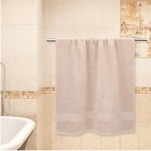 Полотенце Bravo УЗ Самур 30х60см 4шт 50x80см 1шт махровое м7030_04 S кремовый