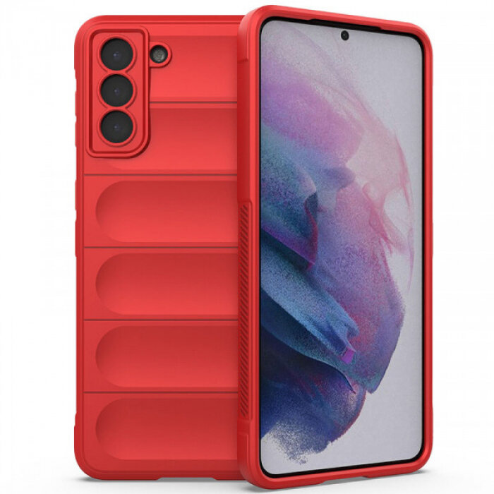 Flex Silicone Противоударный чехол для Samsung Galaxy S21 Plus с защитой камеры и микрофиброй
