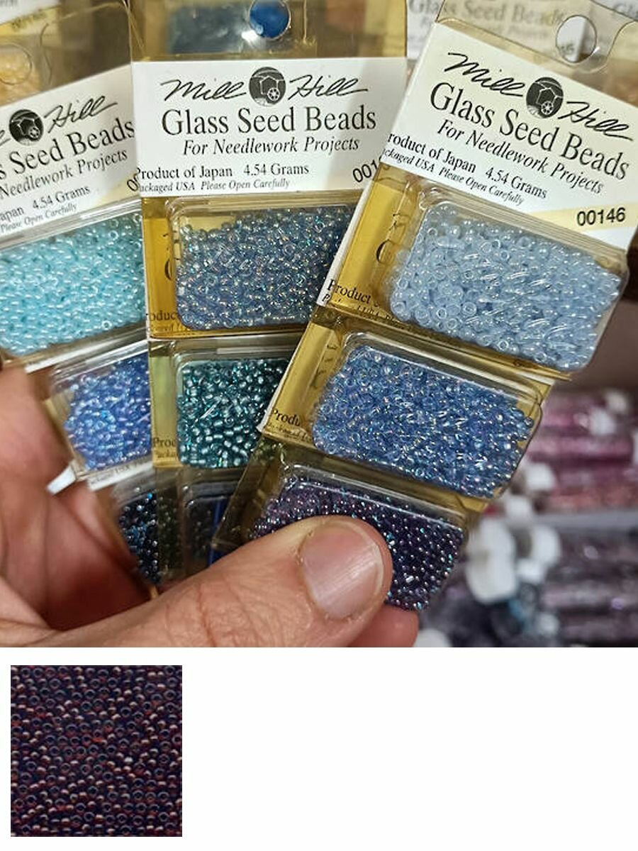 Стеклянный бисер Mill Hill Glass Seed Beads (цв. 02023, 4.54 гр.)